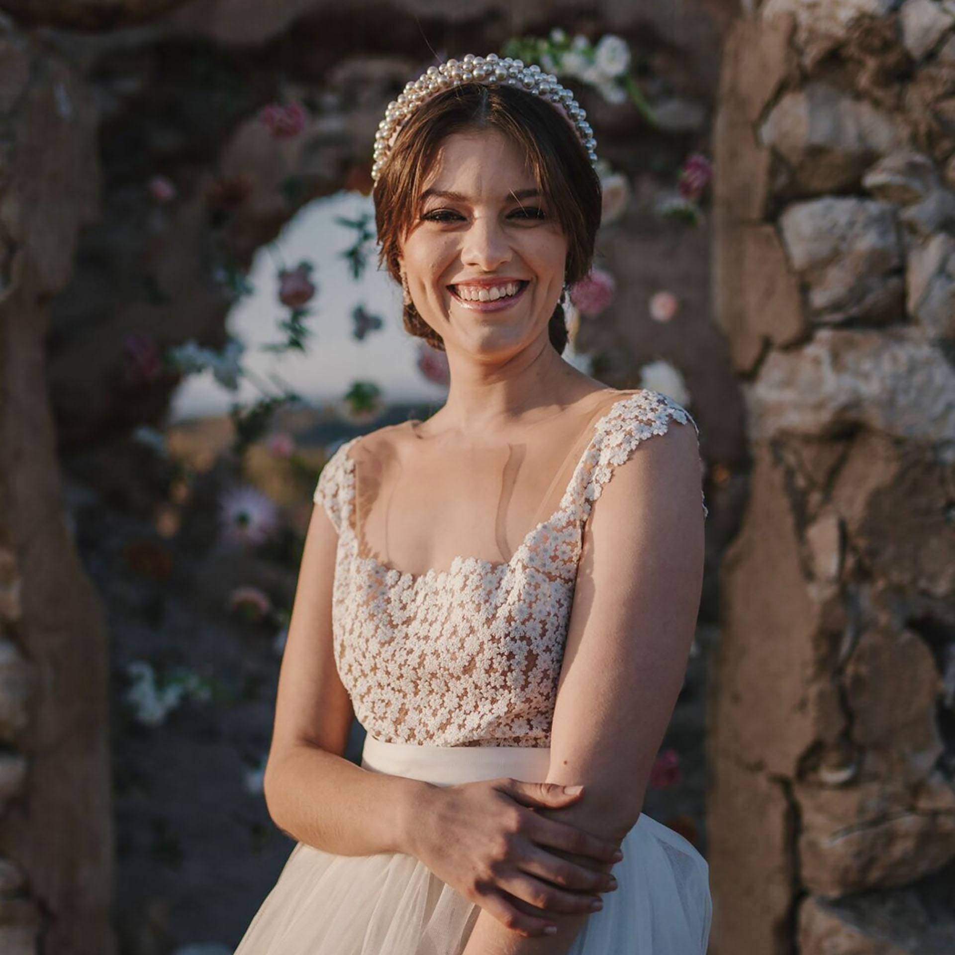 Diadema Joya Airun Modelo Bride Airun Tocados Artesanales