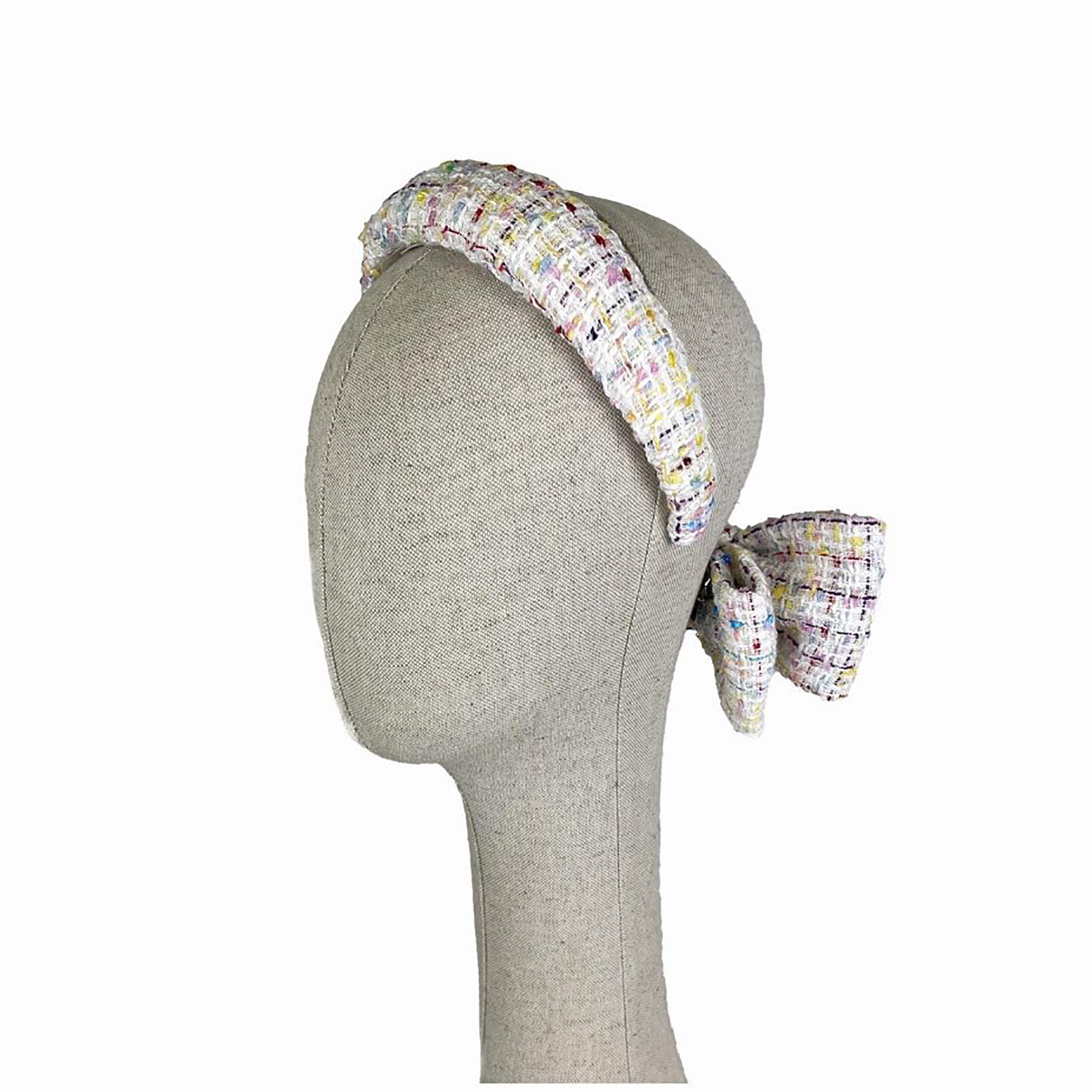 Set Diadema Y Lazo Modelo Marina Airun Tocados Artesanales