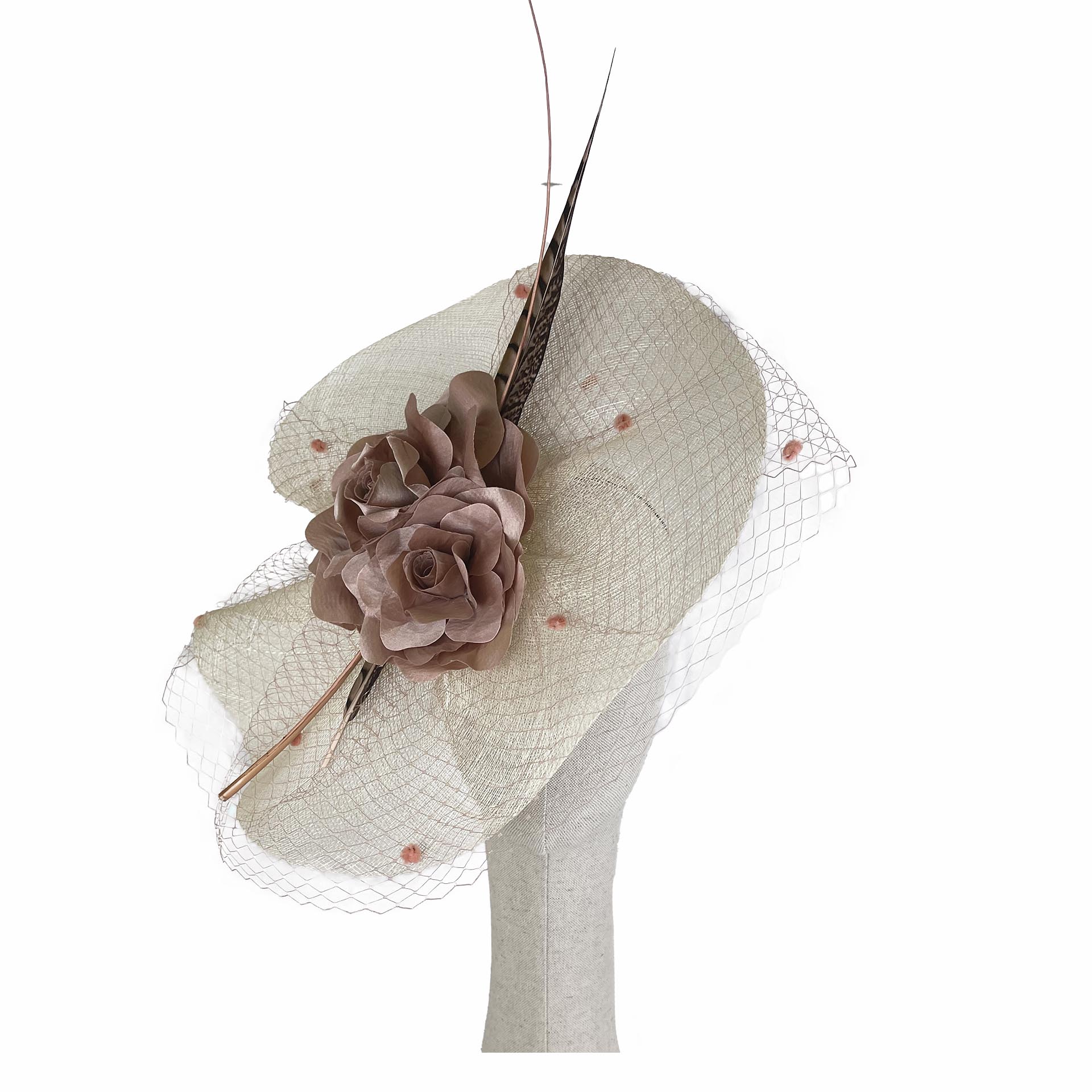 Tocado Flor Modelo Rosa Airun Tocados Artesanales
